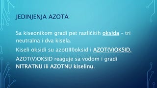 Azot i njegova jedinjenja | PPTX