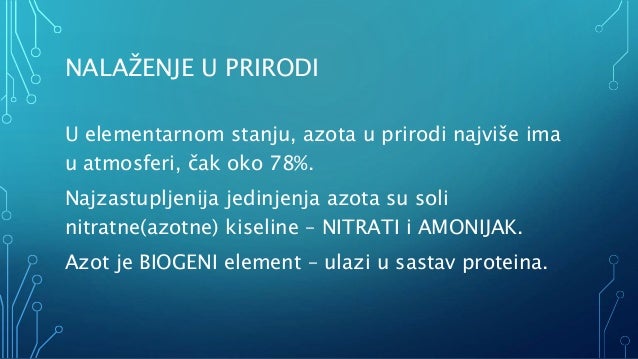 Azot i njegova jedinjenja