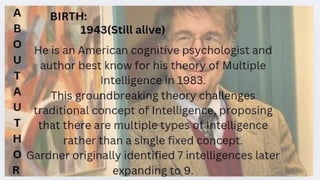 Multiple Intelligence Theory by howard gardner ppt.pptx ...