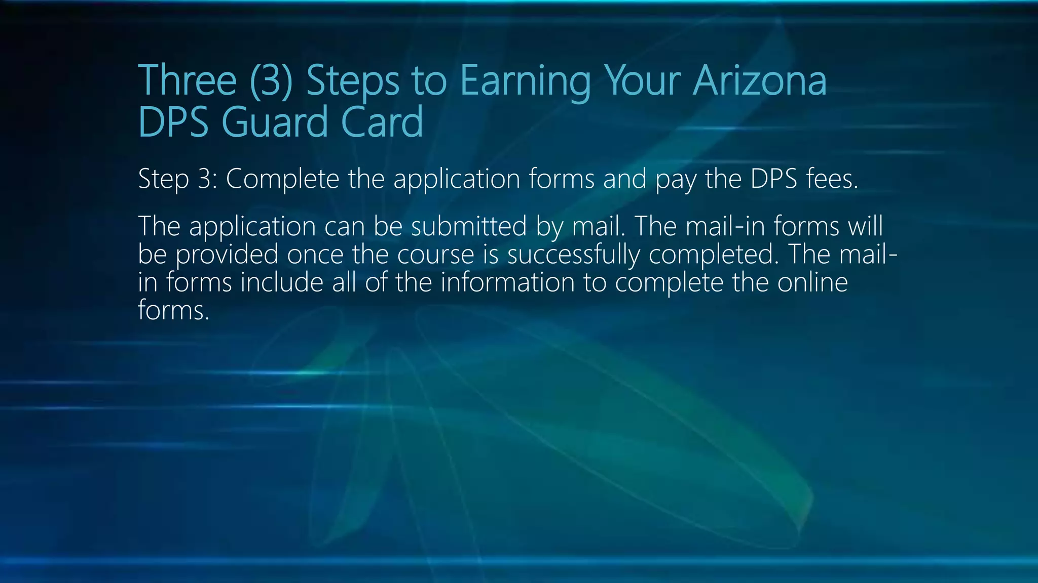 How to get an Arizona Security Guard Card License | PPT