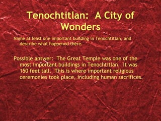 Aztecs | PPT | Reptiles | Pets