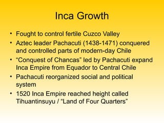 Aztec and Inca Civilizations | PPT