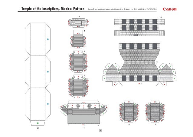 Papercraft Azteca (zigurat)