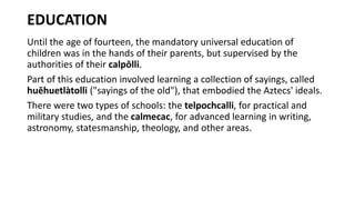 HISTORY YEAR 9 - THE AZTEC CIVILISATION | PPTX
