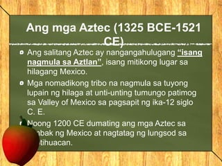 AZTEC, INCA. MAYA.pptx