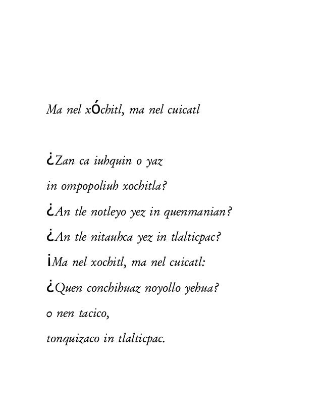 Aztec poetry flower and song ancient poesia azteca (1)