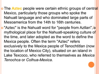 Aztecs | PPTX