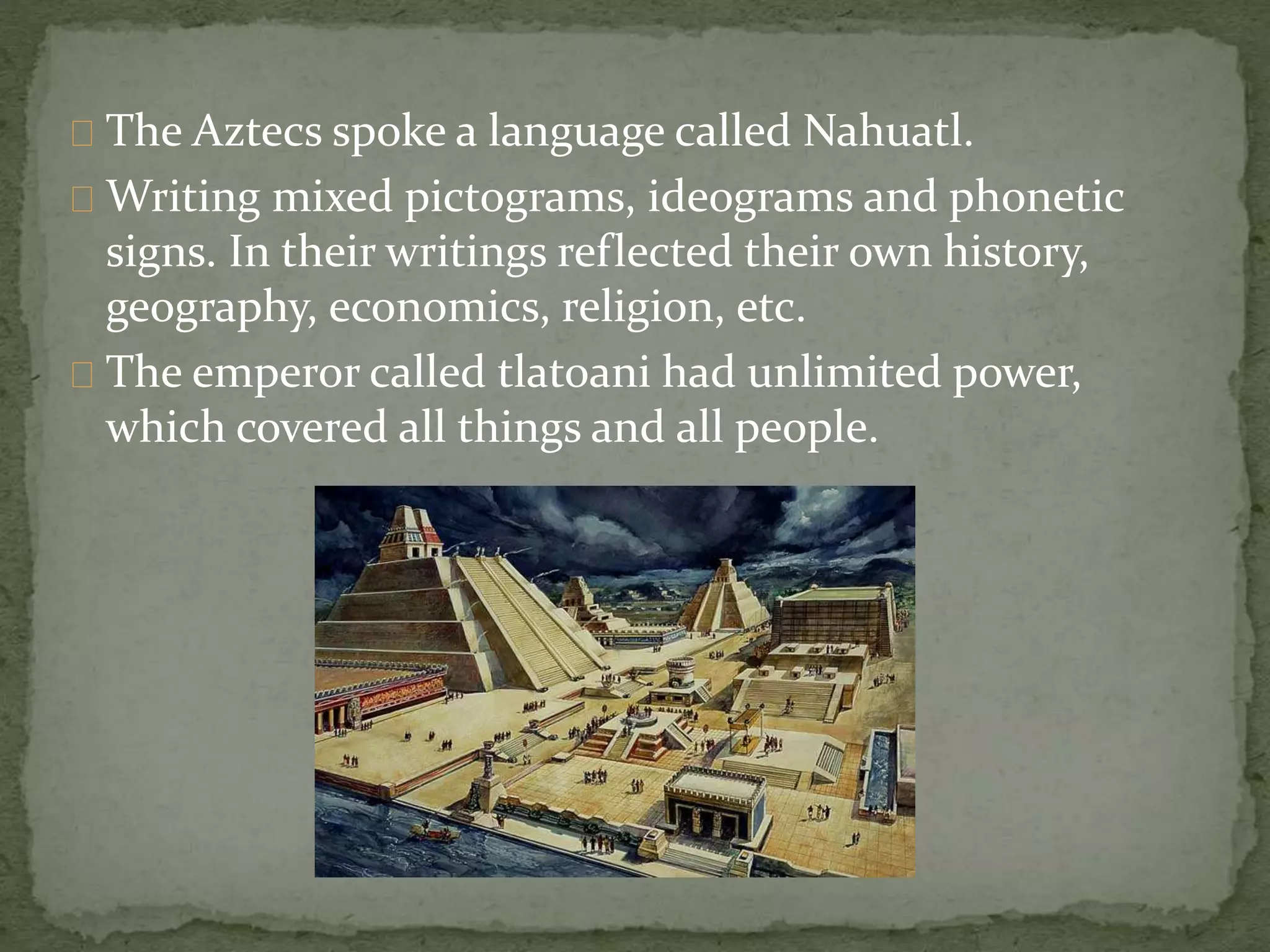 First Mexican Settlers (only Aztecs) | PPTX | South America Travel ...