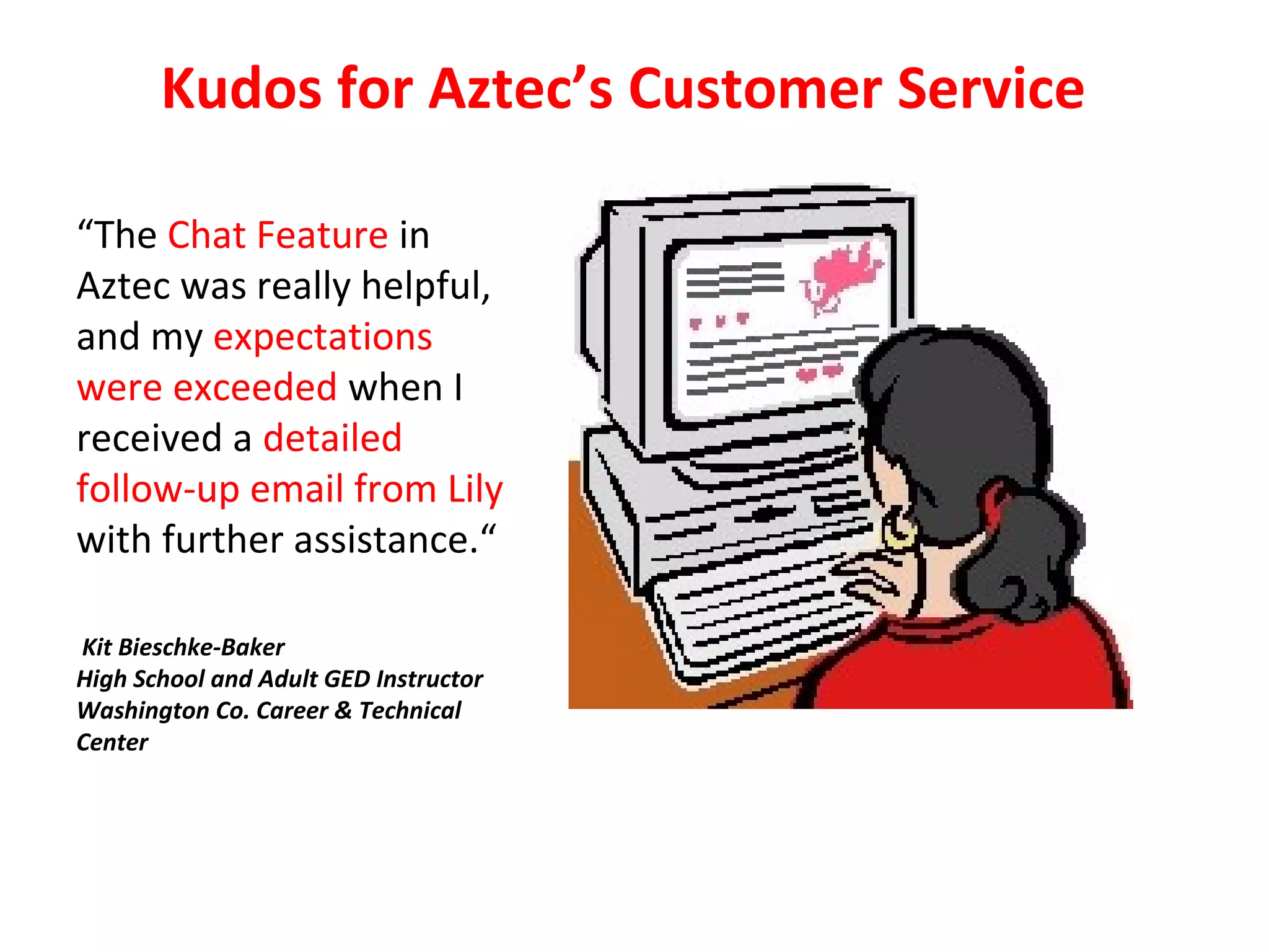 Aztec's 2014 GED series product research | PPT