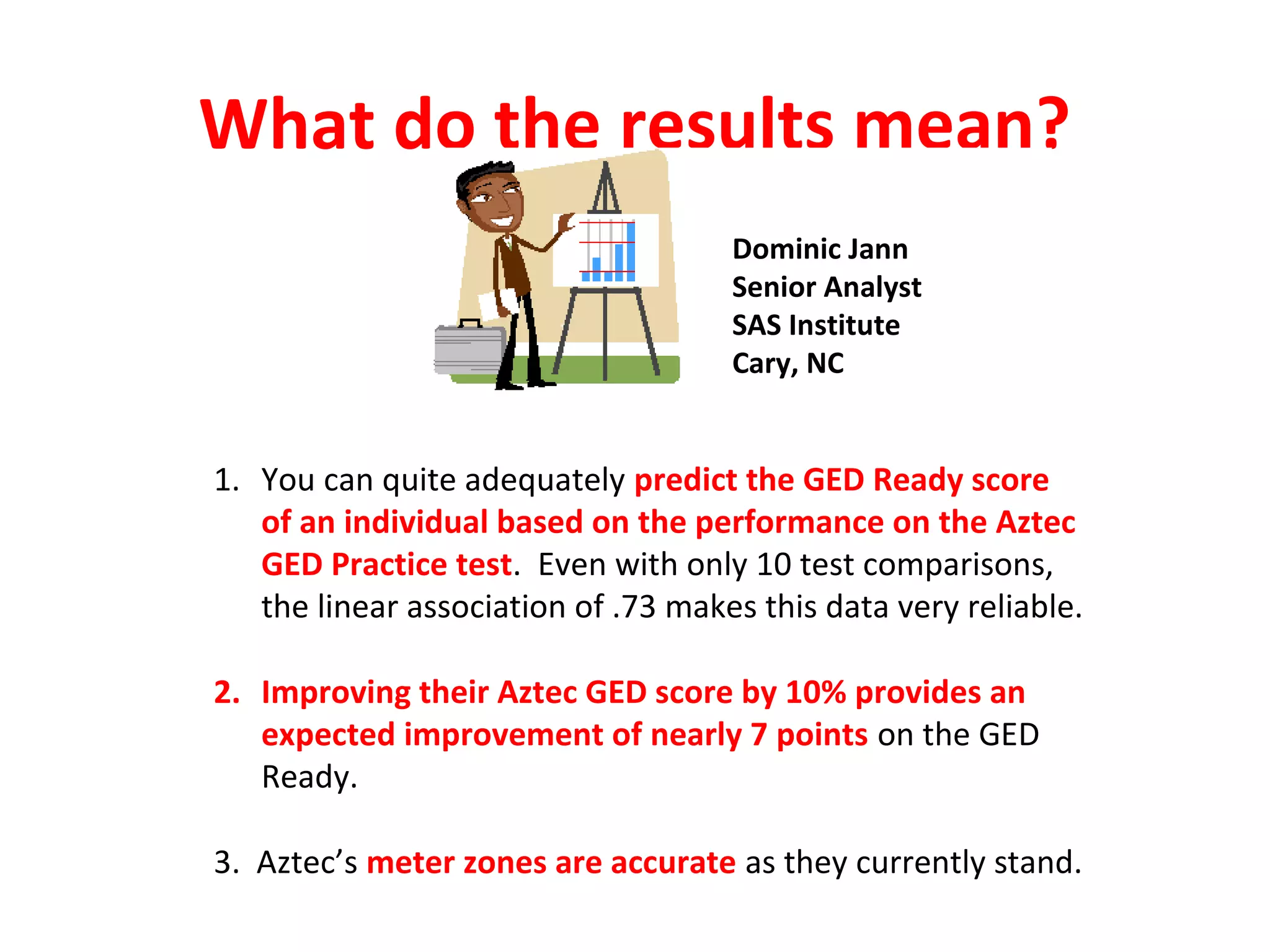 Aztec's 2014 GED series product research | PPT