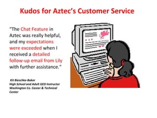 Aztec's 2014 GED series product research | PPT