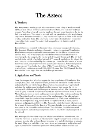 Aztecs overview | PDF
