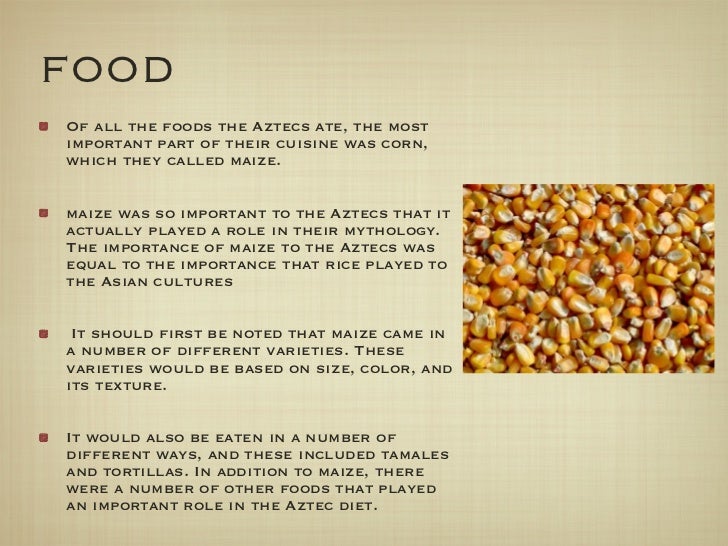 Aztec Food, Gods, and Symbols