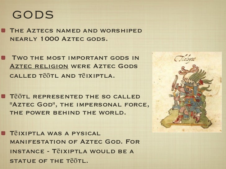 Aztec Food, Gods, and Symbols