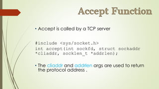 Elementary TCP Sockets | PPTX