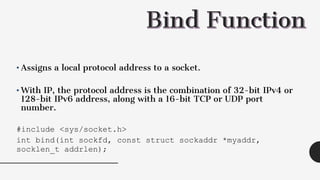Elementary TCP Sockets | PPTX