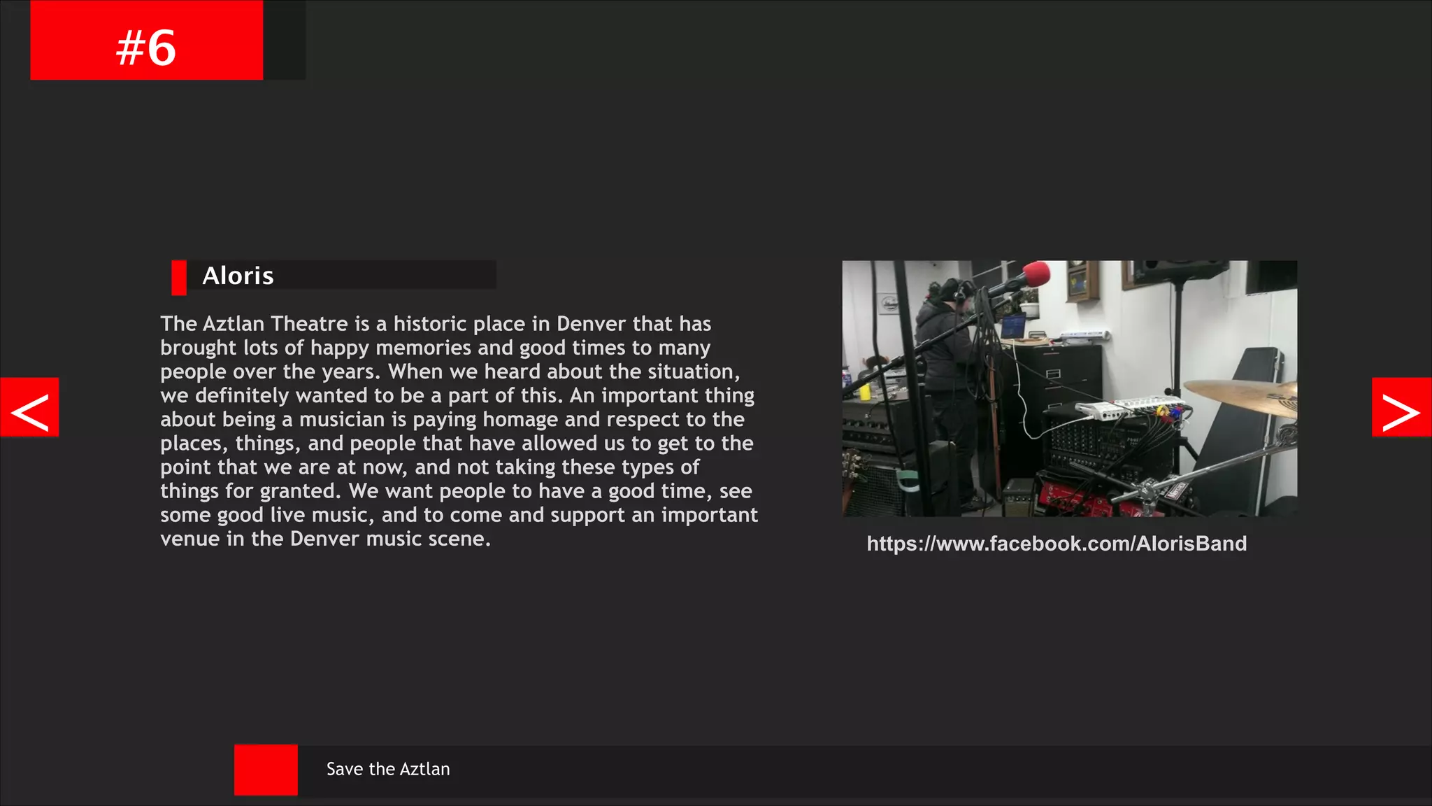 Save the Aztlan Theatre band tribute | PPT