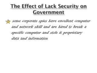 lack of security | PPTX