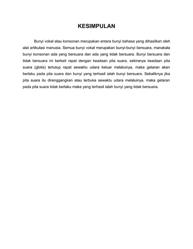 Bunyi vokal dan bunyi konsonan | DOC