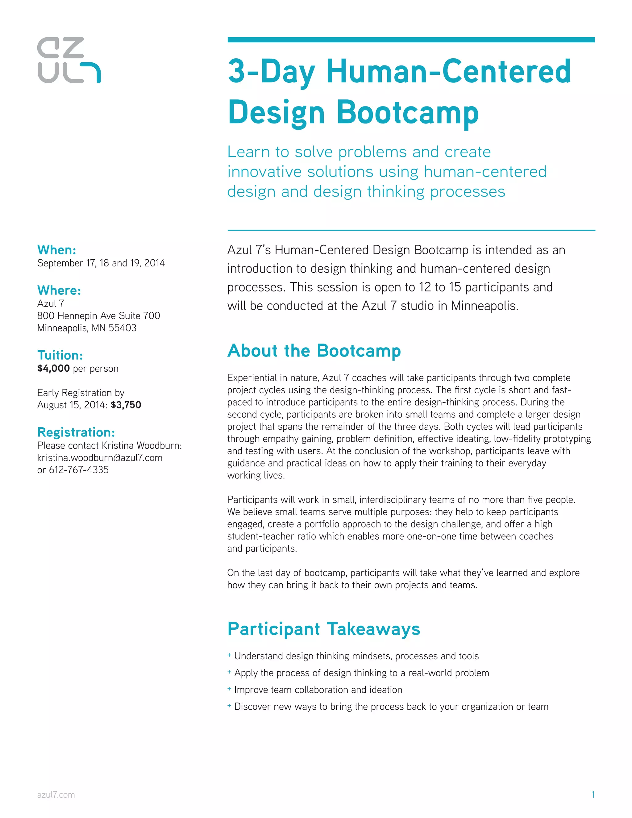 Azul 7 Human-Centered Design Workshop. | PDF