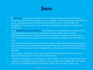 color azul (blue) | PPT