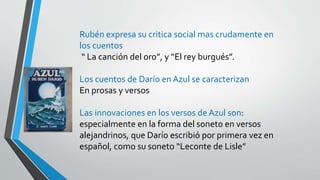 Azul de rubén darío | PPTX