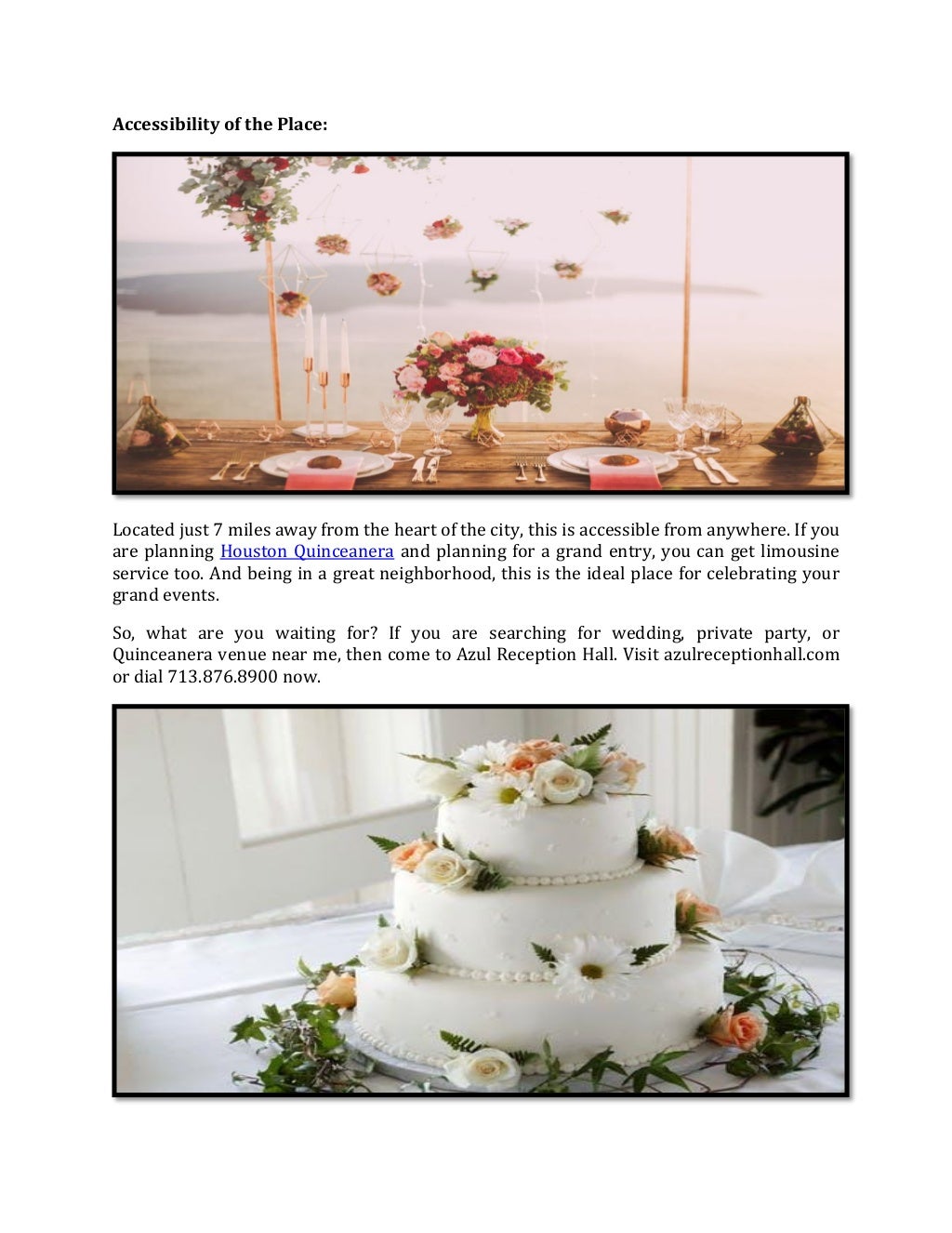 Azul Reception Hall – the Best Venue for Your Event