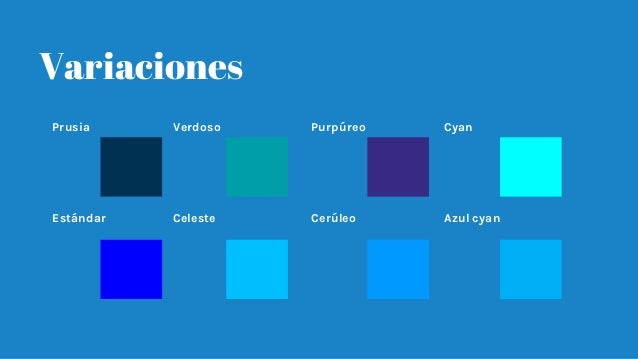 Azul y cyan
