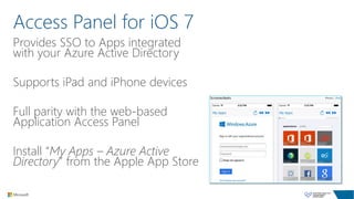 Microsoft Azure AD architecture and features | PPTX