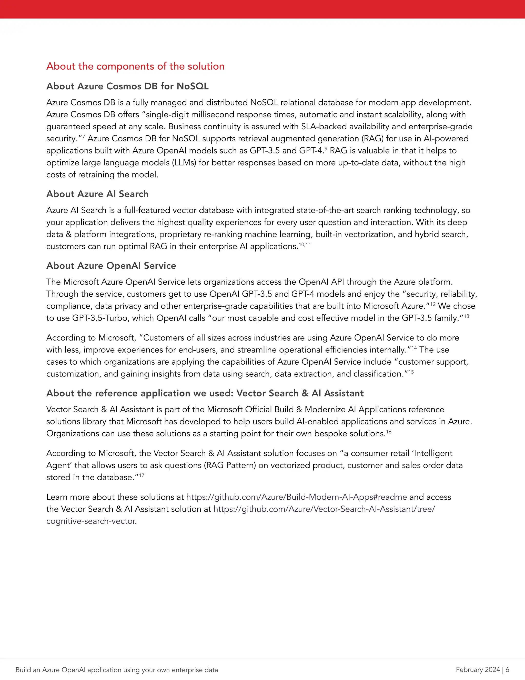 Build an Azure OpenAI application using your own enterprise data | PDF | Databases | Computer ...