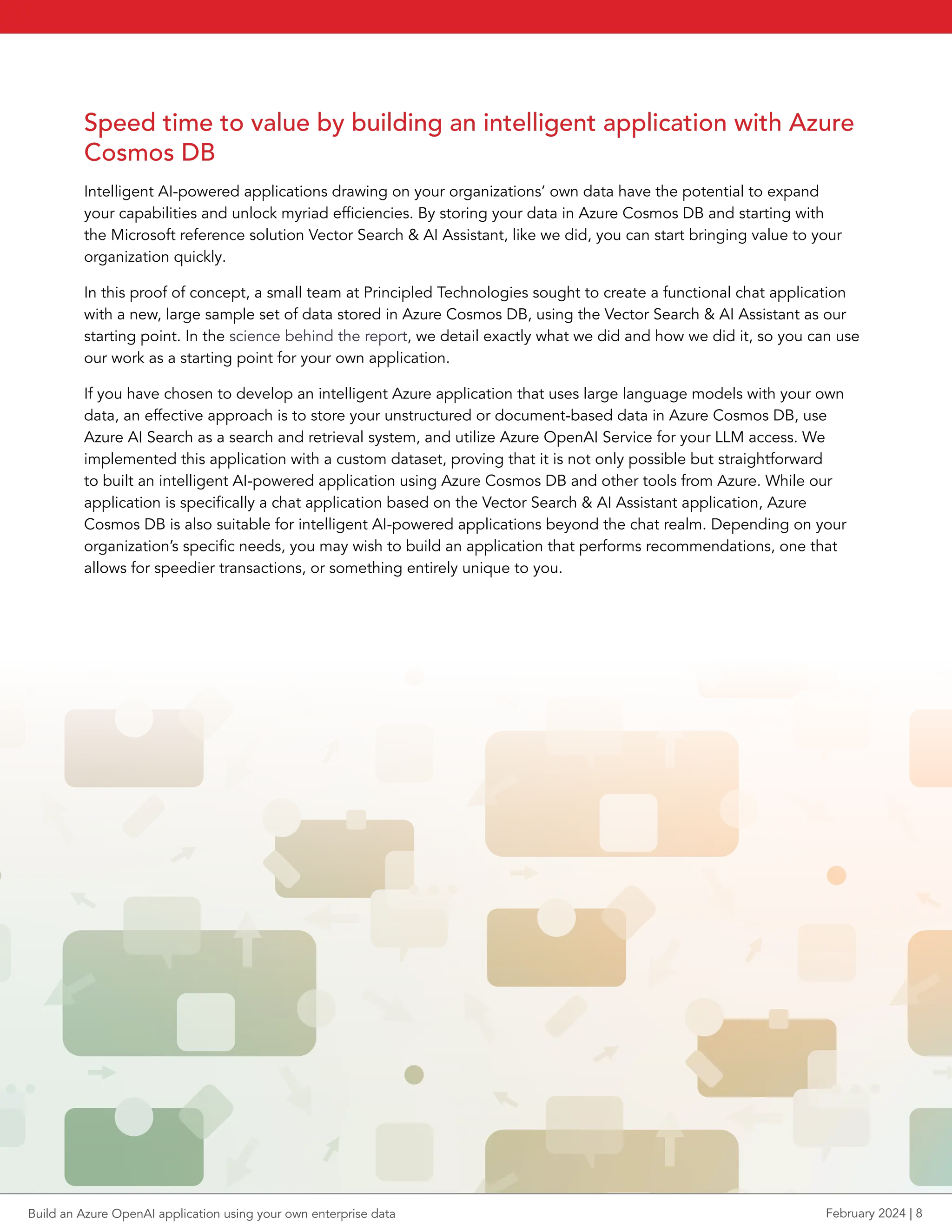 Build An Azure Openai Application Using Your Own Enterprise Data Pdf Databases Computer
