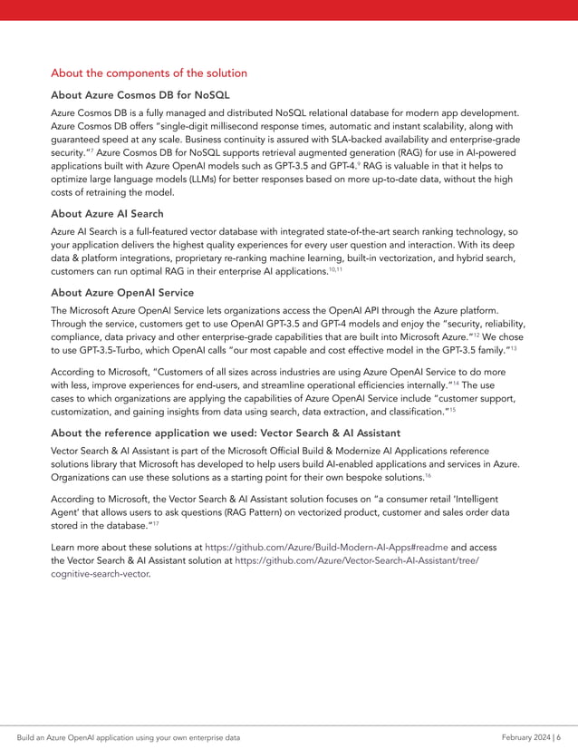 Build An Azure Openai Application Using Your Own Enterprise Data Pdf Databases Computer