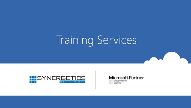 Synergetics Azure and learning services presentation | PPT