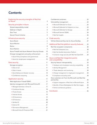 Securing Red Hat workloads on Azure | PDF