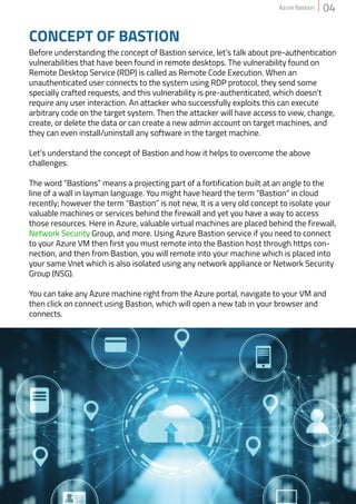 Azure bastion- Remote desktop RDP/SSH in Azure using Bastion Service as (PaaS) | PDF | Cloud ...