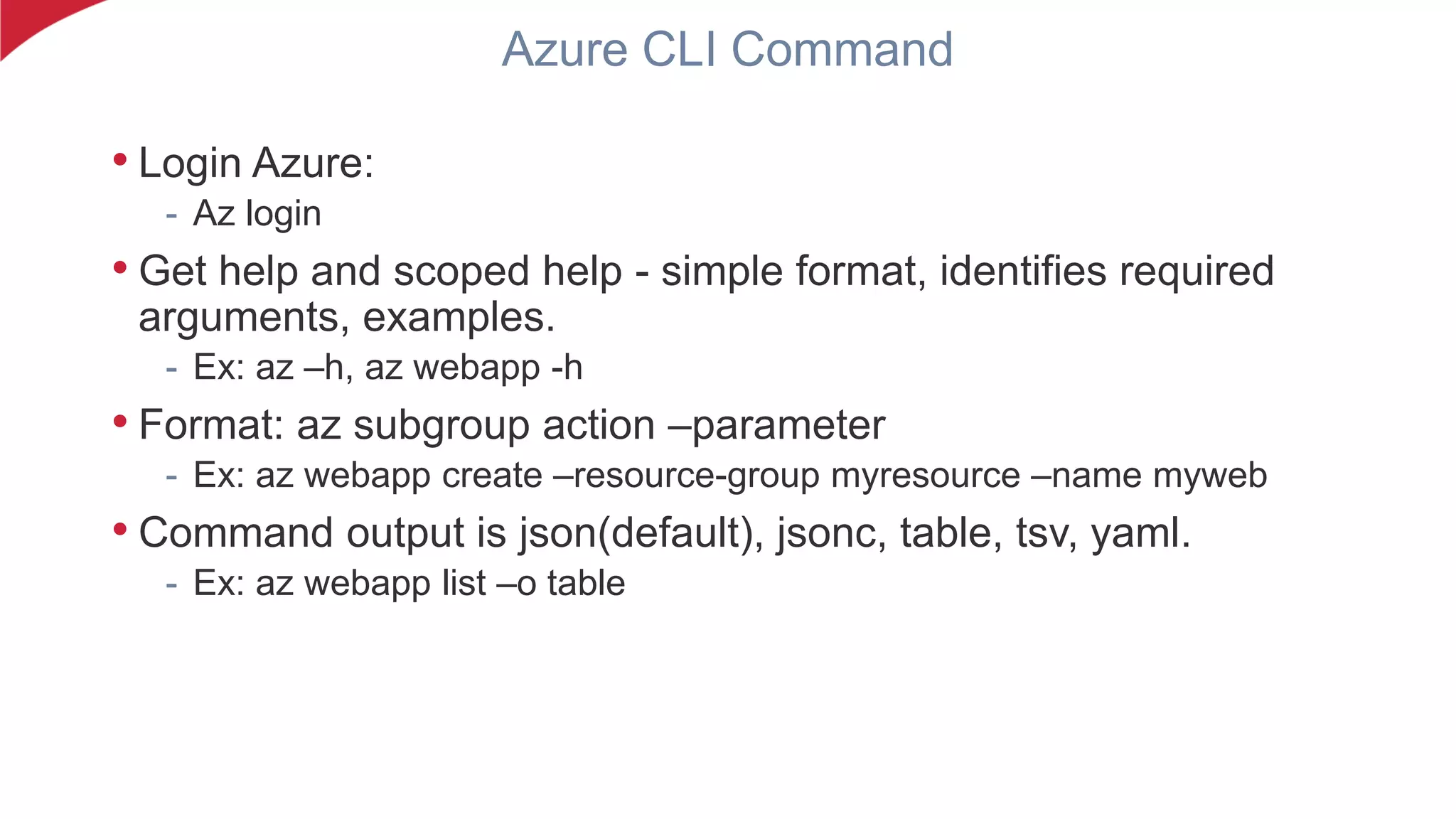 Azure cli-azure devops | PPTX