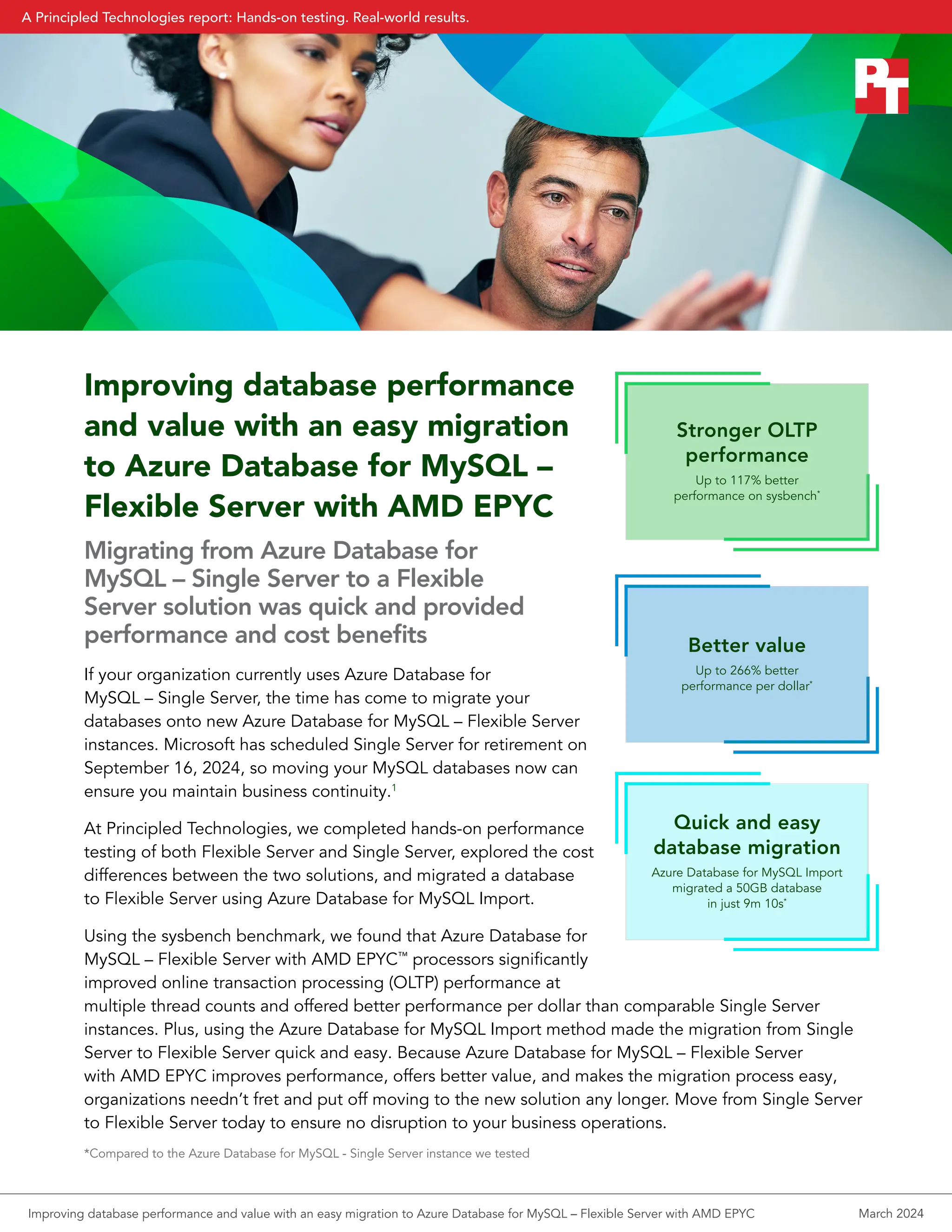 Improving database performance and value with an easy migration to Azure Database for MySQL ...