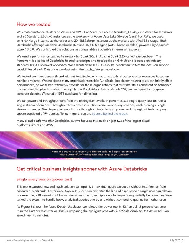 Unlock faster insights with Azure Databricks | PDF