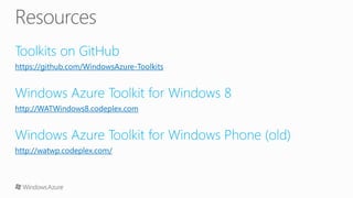 Windows Azure DPE Toolkits | PPT | Free Download