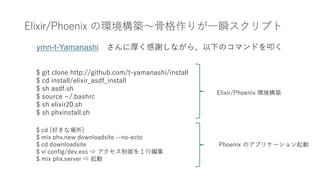 Azure と Elixir / Phoenix でダウンロードサイト作ってみた | PPT