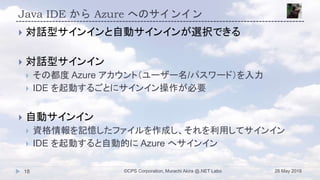 Java で開発する Azure Web Apps アプリケーション | PPTX