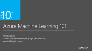 Azure Machine Learning 101 | PDF