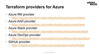 Azure Meetup Hamburg: Production-Ready Terraform Deployments on Azure | PDF