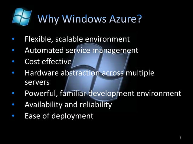 Windows Azure | PPTX | Cloud Computing | Internet