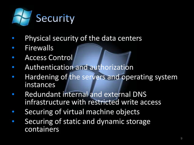 Windows Azure | PPTX | Cloud Computing | Internet