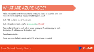 Azure Network Security Groups (NSG) | PPTX