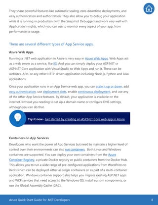 Azure quick-start-for-net-developers | PDF