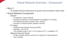 Azure virtual machine-network | PPTX