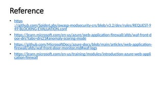 Advanced Application Protection with Azure WAF | PPTX