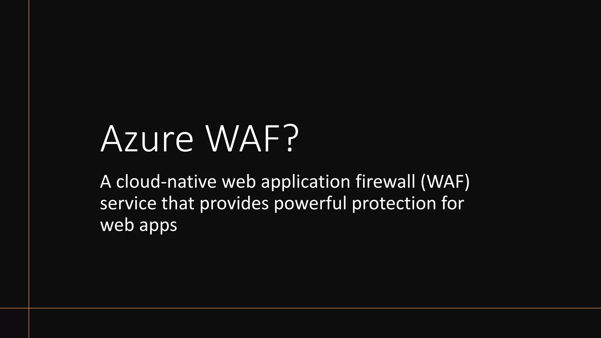 Azure WAF | PPTX